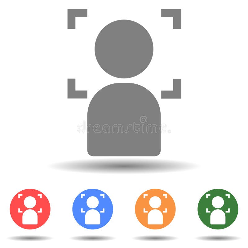 Face Recognition, Facial Scan Icon Vector Stock Vector - Illustration ...