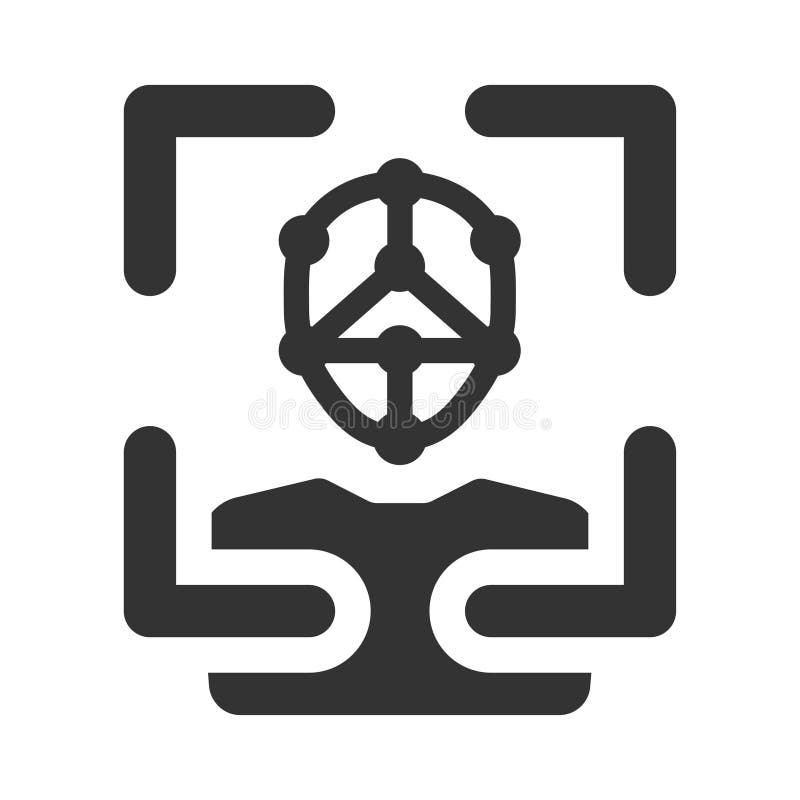 Face recognition Icon stock vector. Illustration of biometric - 315874789