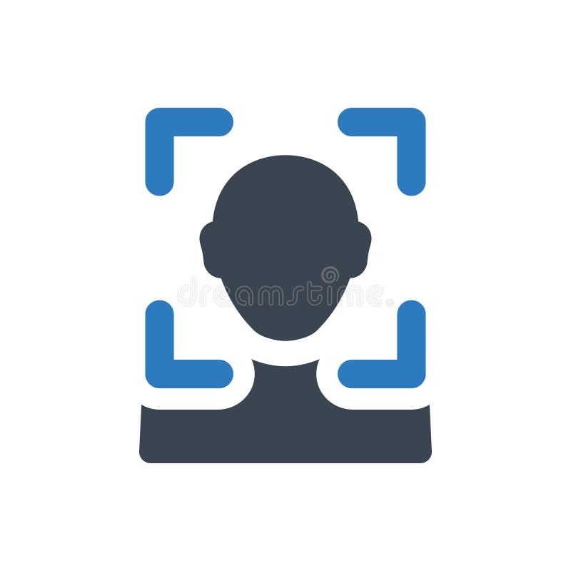 Face recognition icon stock vector. Illustration of recognition - 262611709