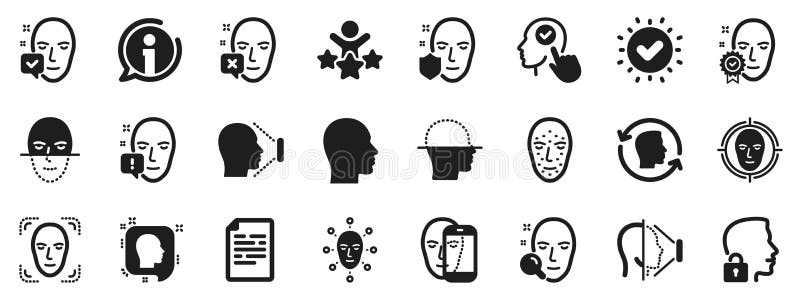 Face Recognition Icons. Set of Faces Biometrics Detection and Scanning ... Face Recognition Icons. Set of Faces Biometrics Detection and Scanning ...
