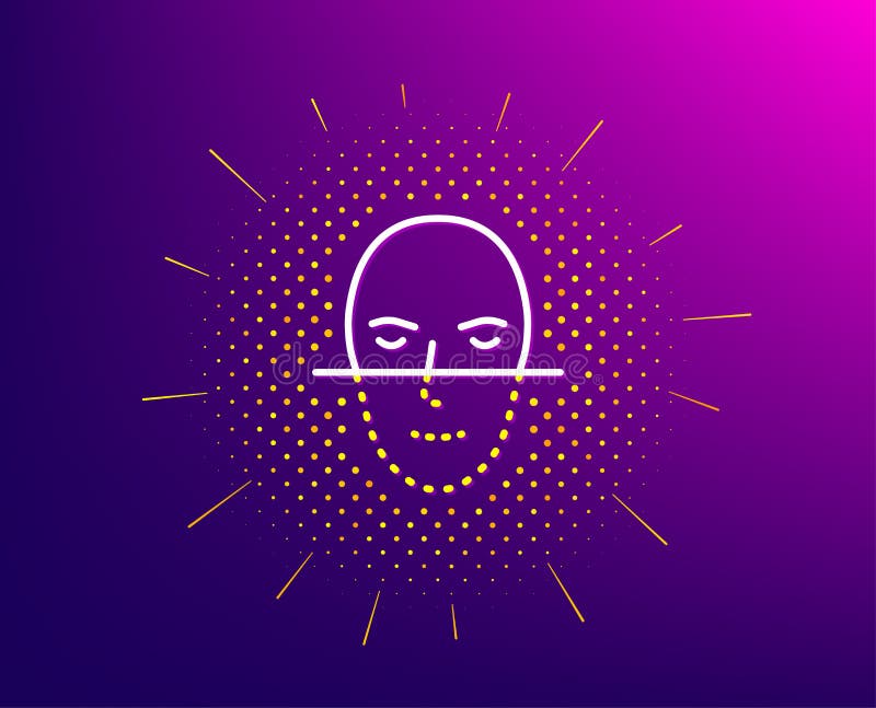 Face Recognition Biometrics Icon Stock Illustrations – 2,484 Face ...