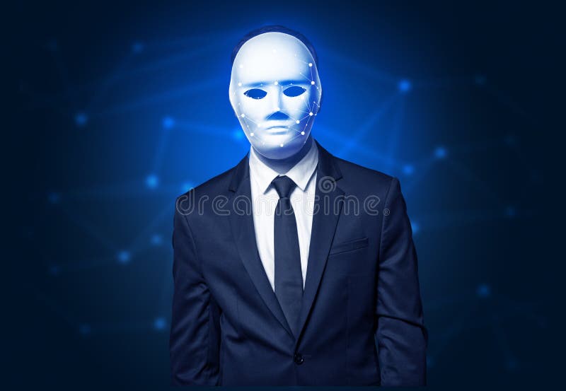 Face recognition with mesh stock photo. Image of mesh - 144169792