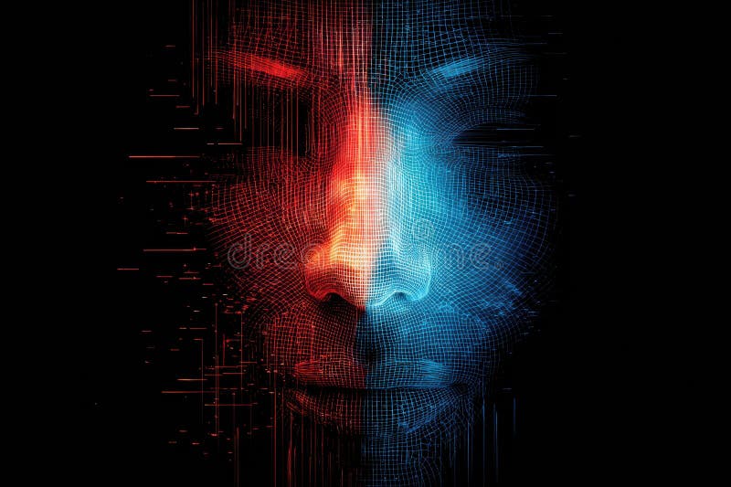 Face Recognition Mesh Scanning Process Stock Illustrations – 14 Face ...