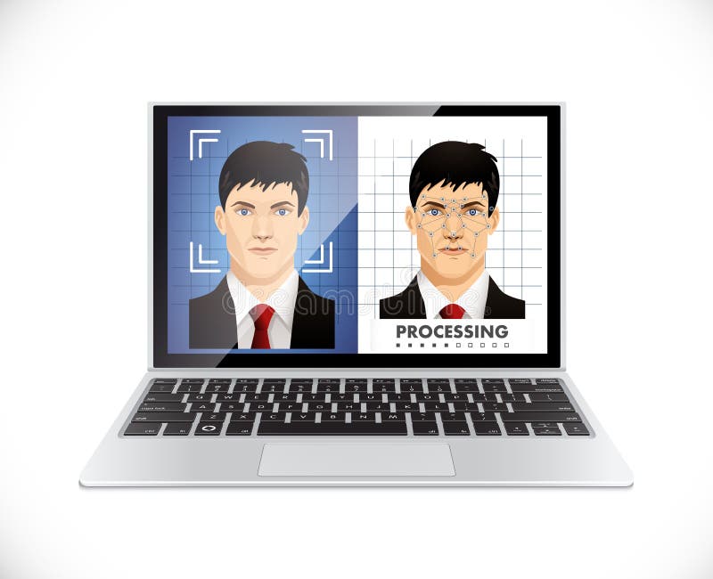Face Recognition System - Computer Software Stock Vector - Illustration ...