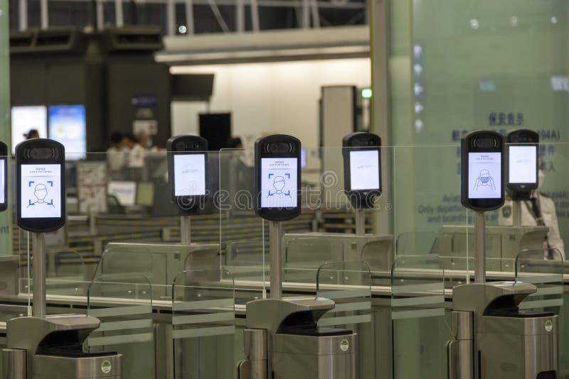 Face Recognition System editorial stock photo. Image of furniture ...