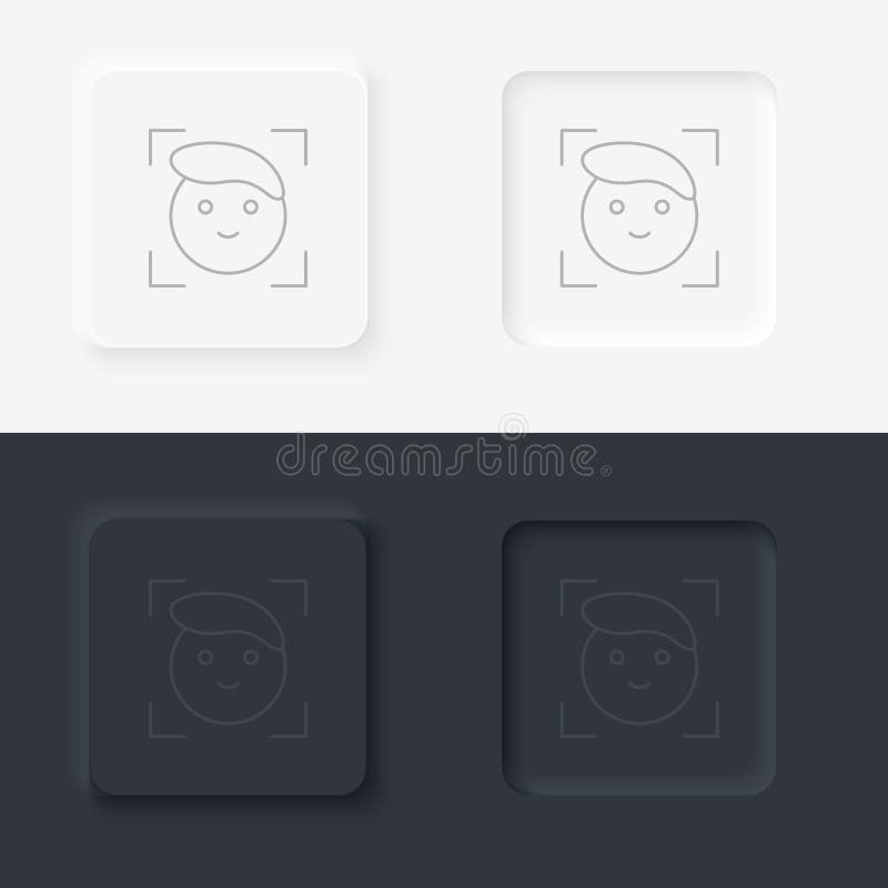 Face, Recognition, Tech Icon - Vector. Artificial Intelligence ...