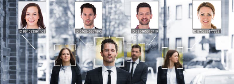 Face Recognition Using CCTV Security Camera Stock Photo - Image of ...