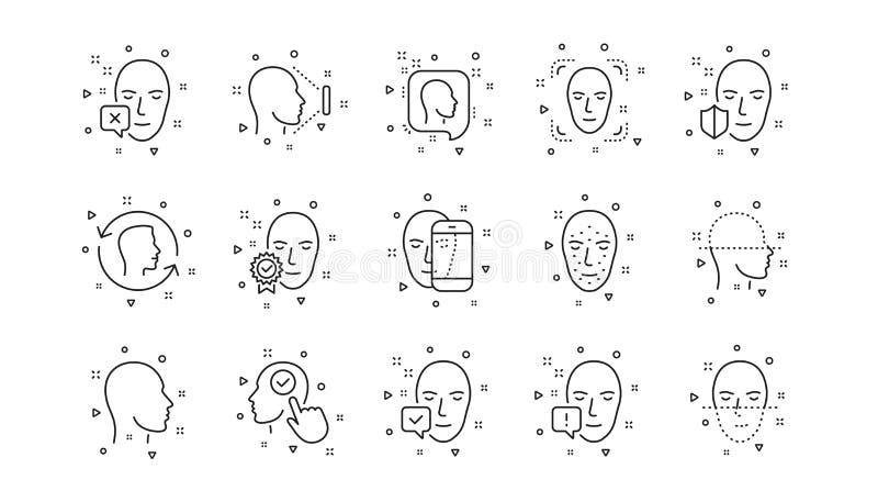 Face Recognize Line Icons. Biometrics Detection, Face Id and Scanning ... Face Recognize Line Icons. Biometrics Detection, Face Id and Scanning ...