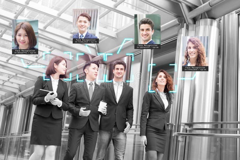 Face Recognized System Concept Stock Photo - Image of businesspeople ... Face Recognized System Concept Stock Photo - Image of businesspeople ...