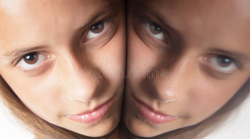 Face reflection stock image. Image of reflection, face - 20618719