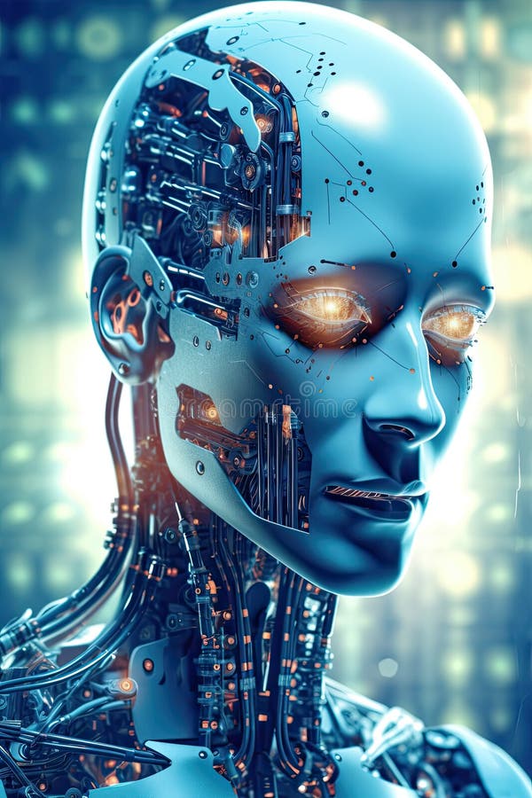 Face of Robot, Machine Deep Learning and Data Mining and Another Modern ...
