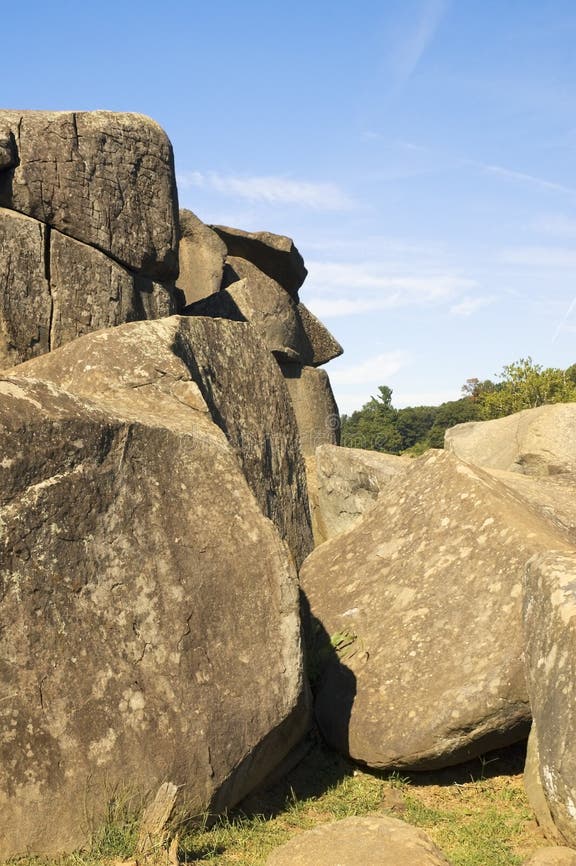 Face in the Rocks Devil S Den Gettysburg Battlefield PA Stock Image ...