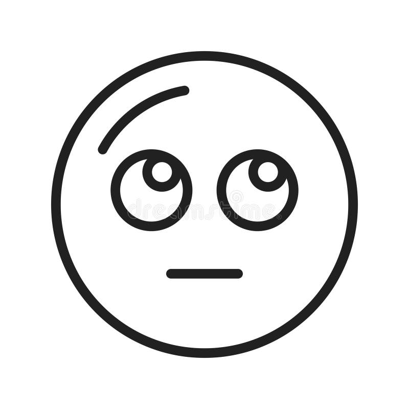 Face With Rolling Eyes Icon Vector Image Suitable For Mobile Apps Web Apps And Print Media