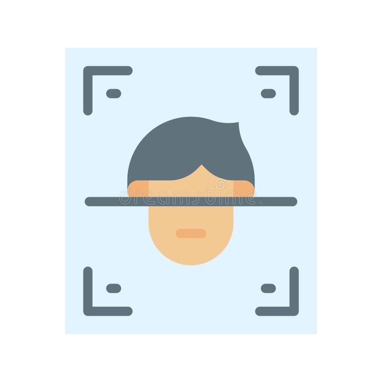 Face Scan Icon Image. stock vector. Illustration of face - 284226908