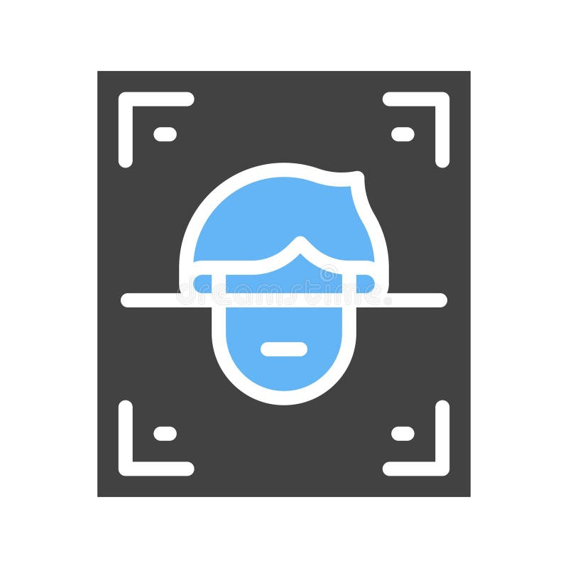 Face Scan Icon Image. stock vector. Illustration of scan - 290208975