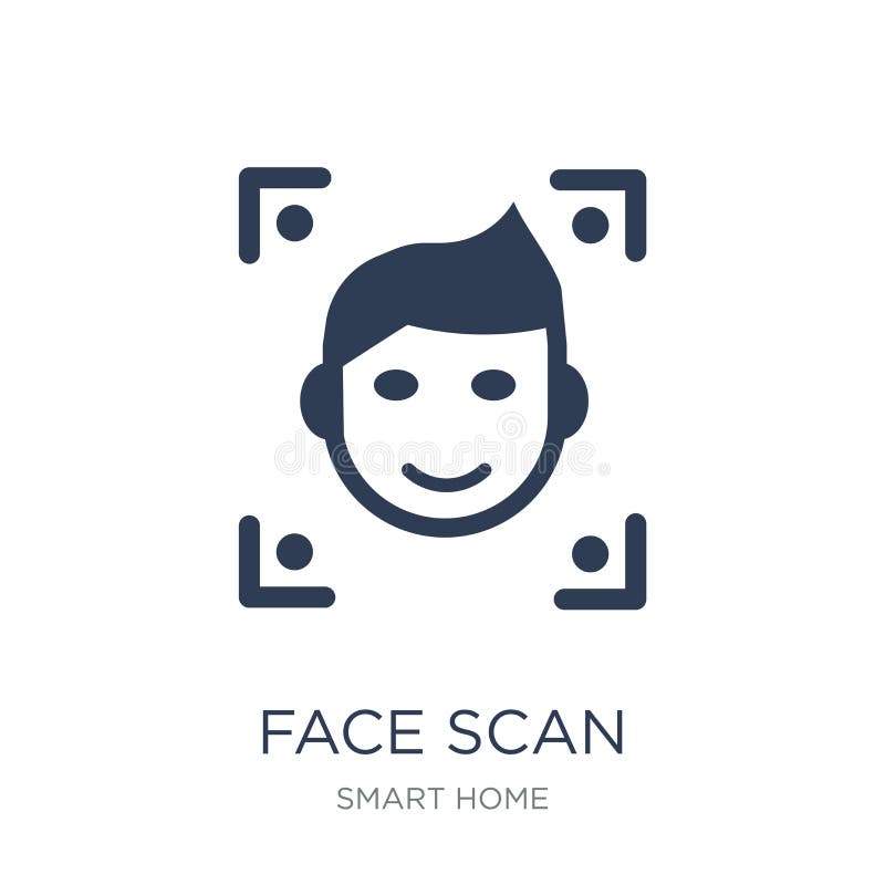Face Scan Icon. Trendy Modern Flat Linear Vector Face Scan Icon Stock ...