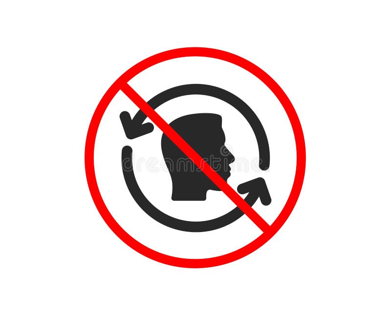 Face Scanning Repeat Icon. Face Id Update Sign. Vector Stock Vector ...