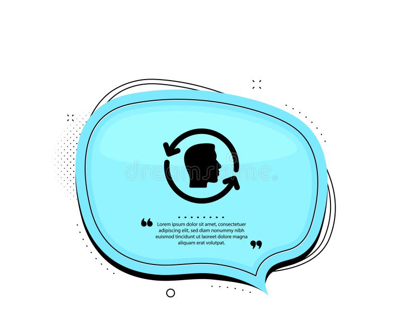 Face Scanning Repeat Icon. Face Id Update Sign. Vector Stock Vector ...