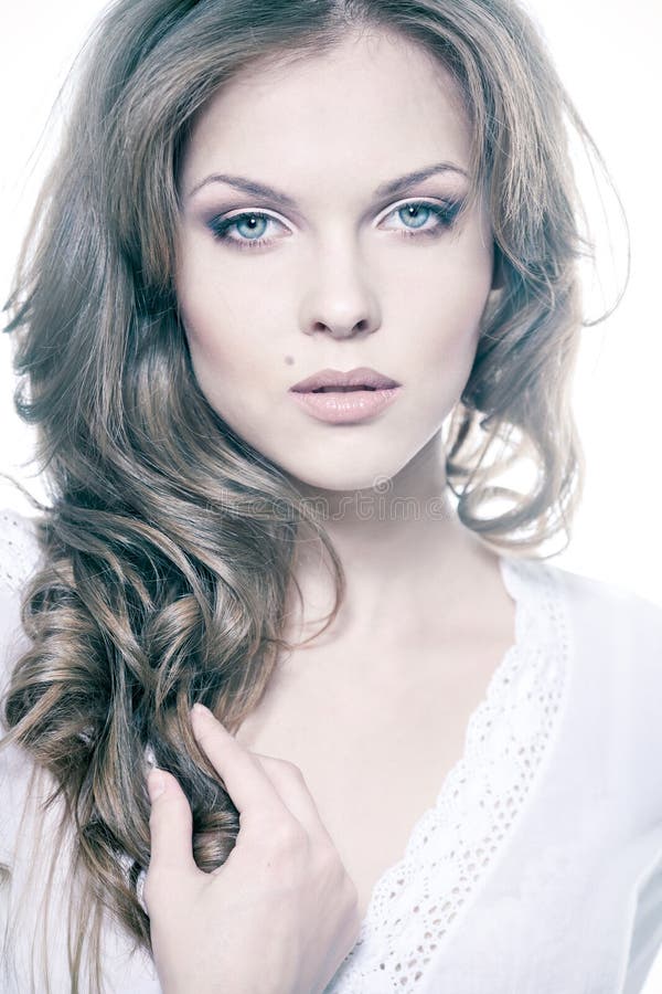 Face of a girl stock image. Image of eyelashes, fierce - 18043209