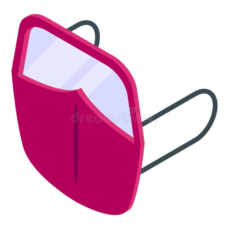Face Shield Guard Icon, Isometric Style Stock Vector - Illustration of ...