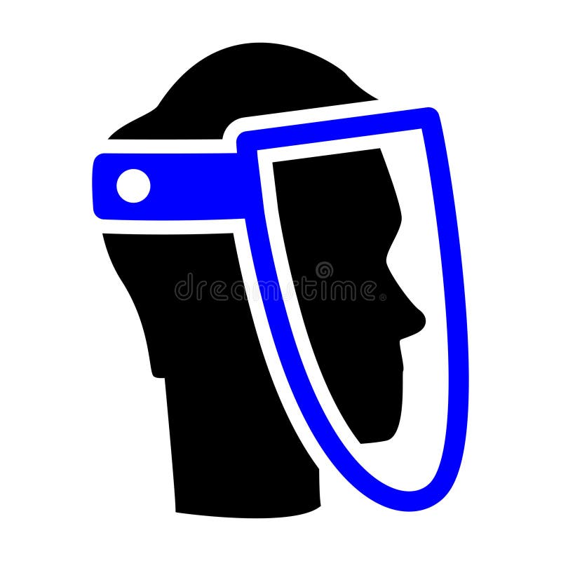 Face Shield Icon stock illustration. Illustration of beautiful - 330671056