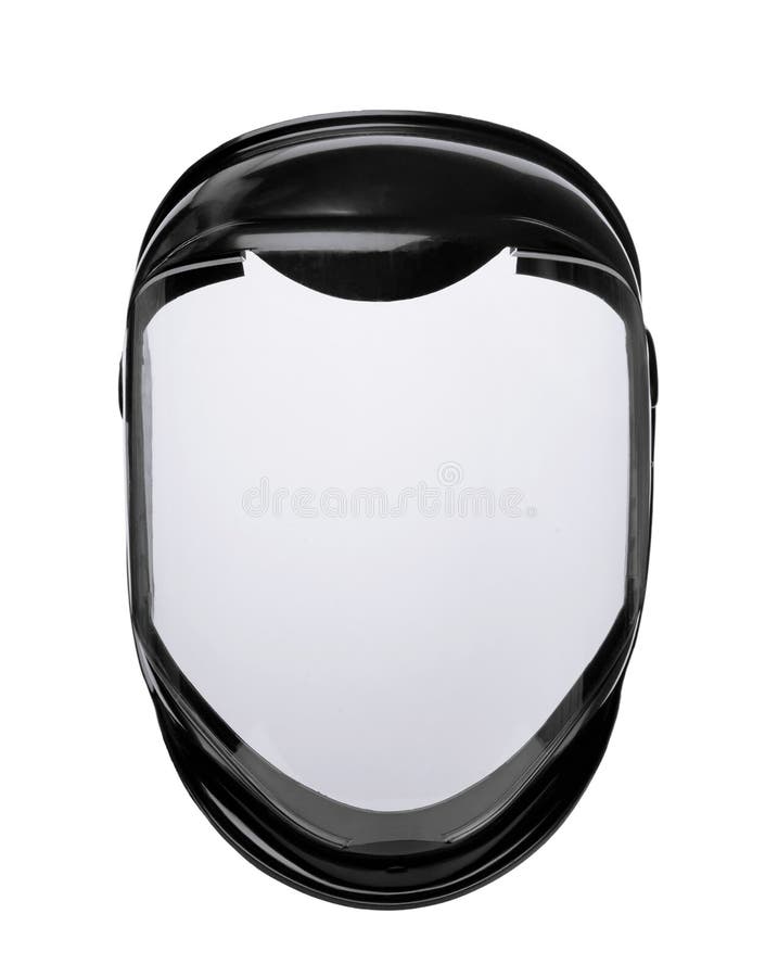 Face Shield Masks Isolated on White Stock Photo - Image of helmet ...