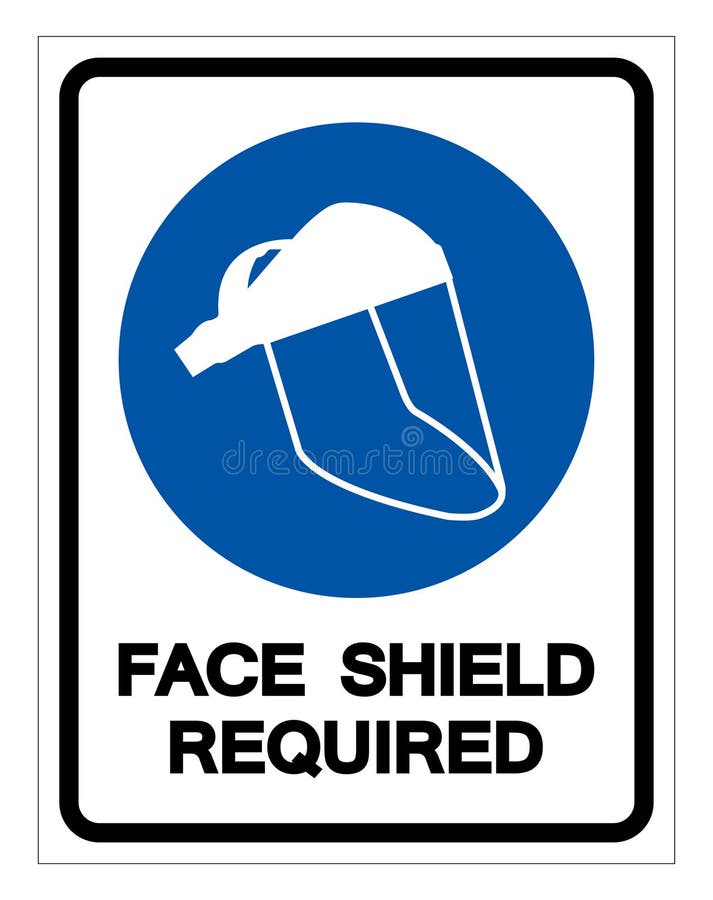 Wear Face Shield Symbol Sign Stock Illustrations – 1,147 Wear Face ...
