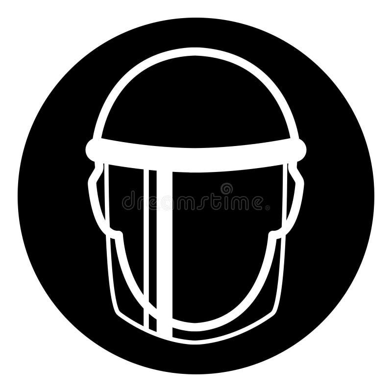 Face Shield Symbol Sign ,Vector Illustration, Isolate on White ...