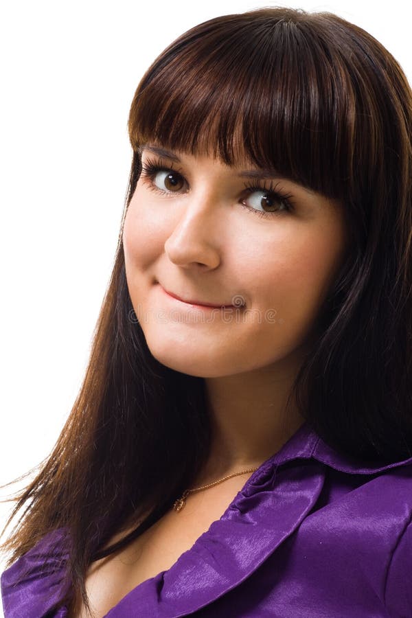 Face of shy woman stock image. Image of camera, complexion - 11022313