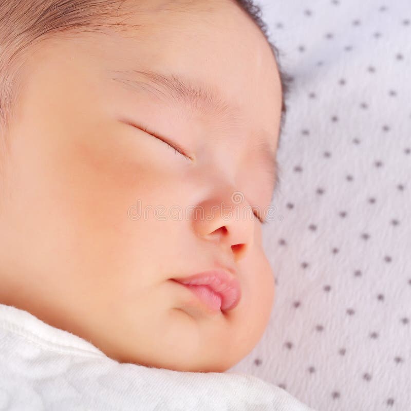 Face of sleeping baby stock photo. Image of cute, lovely - 24644182