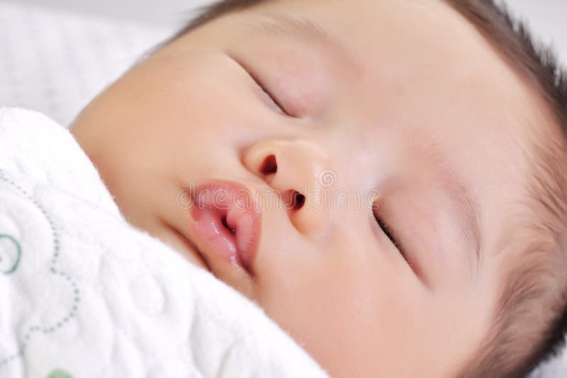 Face of sleeping baby 3 stock image. Image of male, cute - 24644221