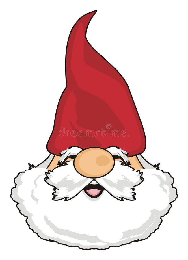 Face of gnome with candle stock illustration. Illustration of face ...