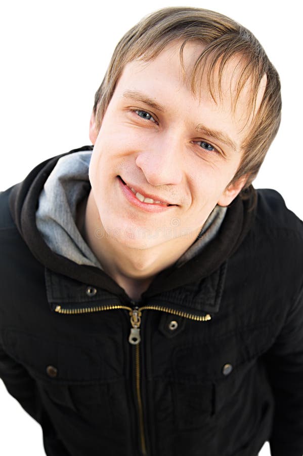 Face of Smiling Kind Man Looking at Camera Stock Image - Image of cold ...