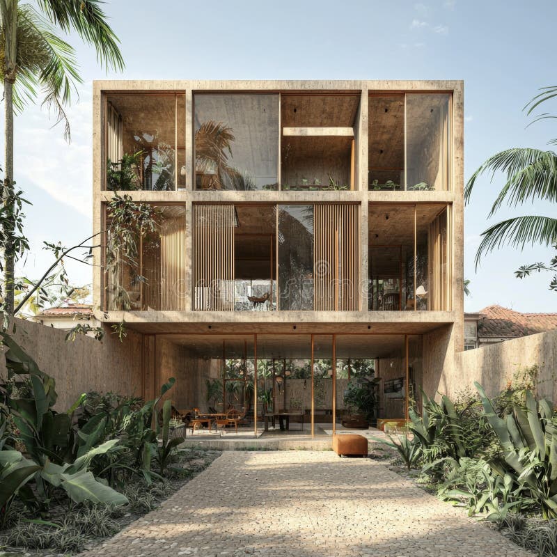 The Face of the Tanjong Rhu Condominium in Singapore. Stock Image ...