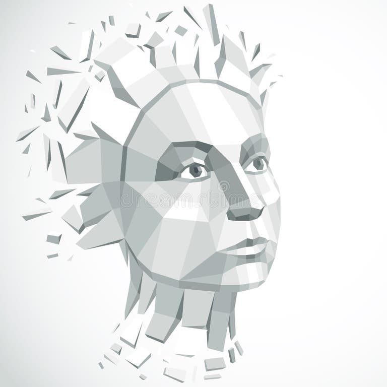 Grayscale Human Head Stock Illustrations – 408 Grayscale Human Head ...