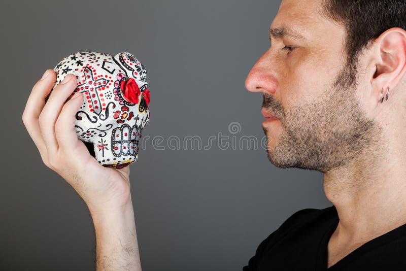 Face to Face with death stock photo. Image of look, social - 33964132