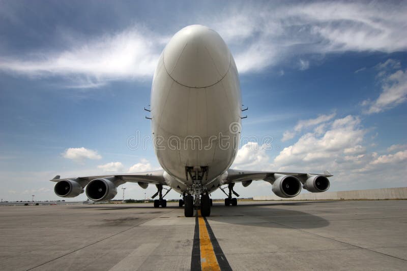 Face To Face View of an Aircraft Stock Photo - Image of industry, mode ...
