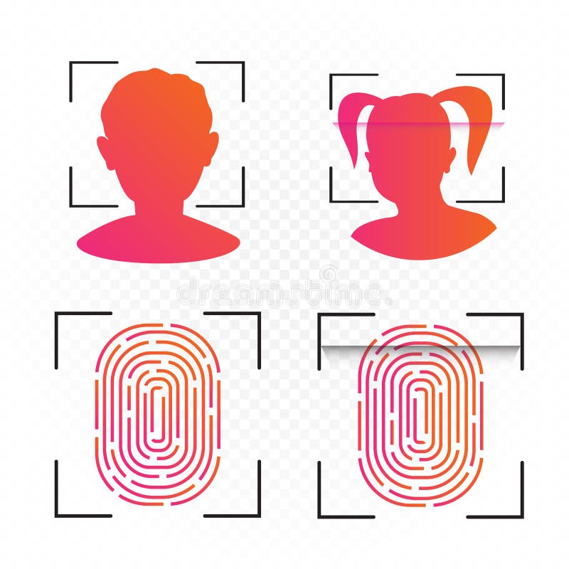 Touch Id Face Id Icon Stock Illustrations – 615 Touch Id Face Id Icon ...