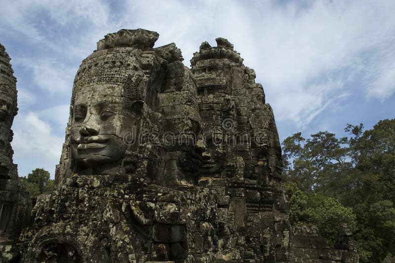 Face Tower stock photo. Image of hinduism, city, carving - 976466