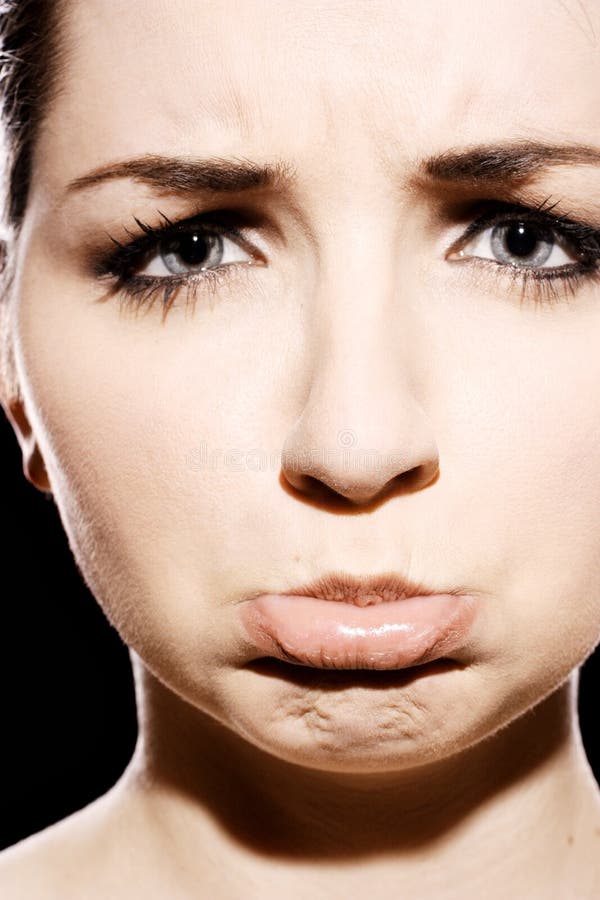 Face triste foto de stock. Imagem de inocente, bonito - 7236740