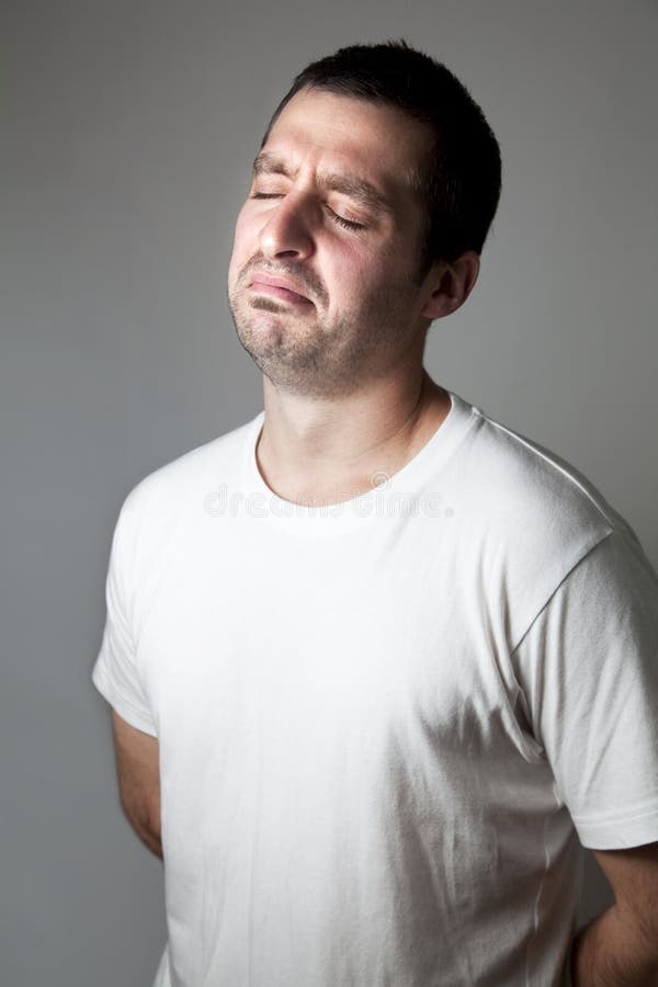 Face triste imagem de stock. Imagem de pessoa, testa - 21900073