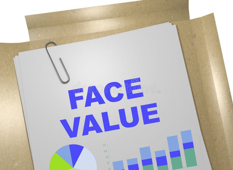 Face Value - Business Concept Stock Illustration - Illustration of euro ...
