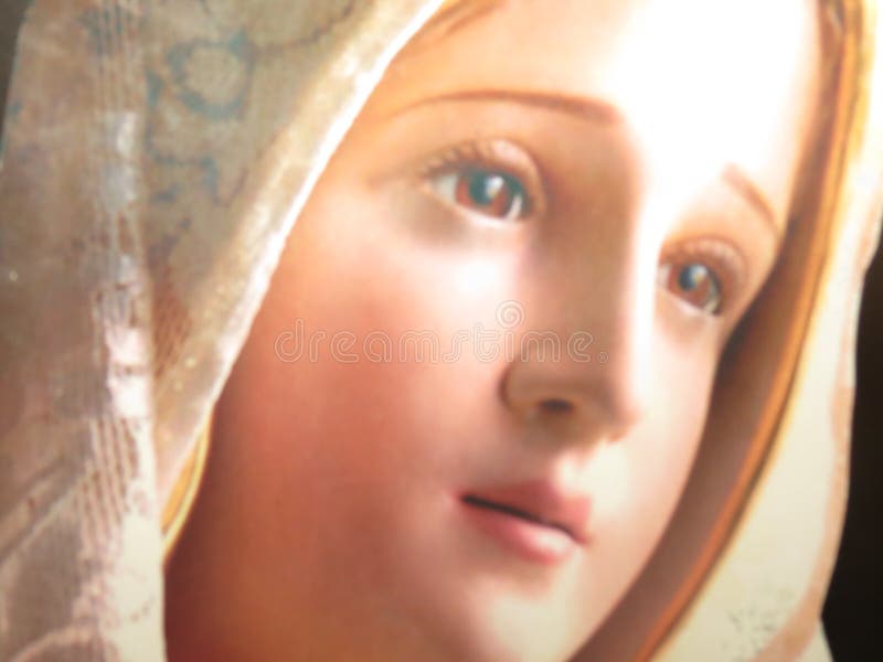 Face of the Virgin Mary stock image. Image of eyes, appearance - 69598885