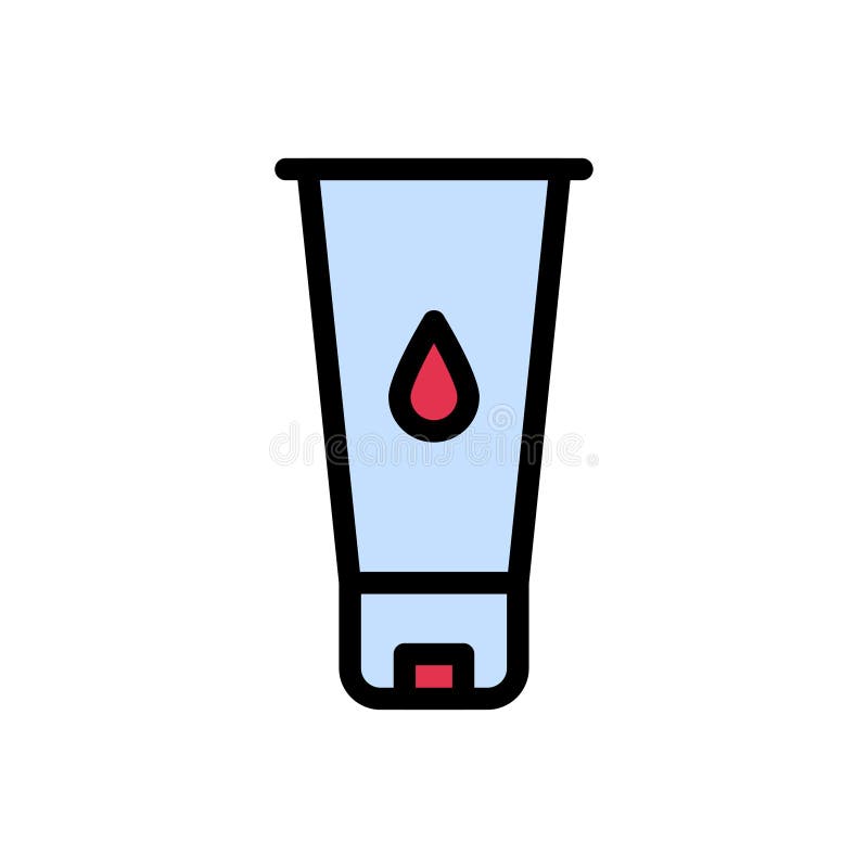 Face Wash Vector Color Line Icon Stock Vector - Illustration of ...