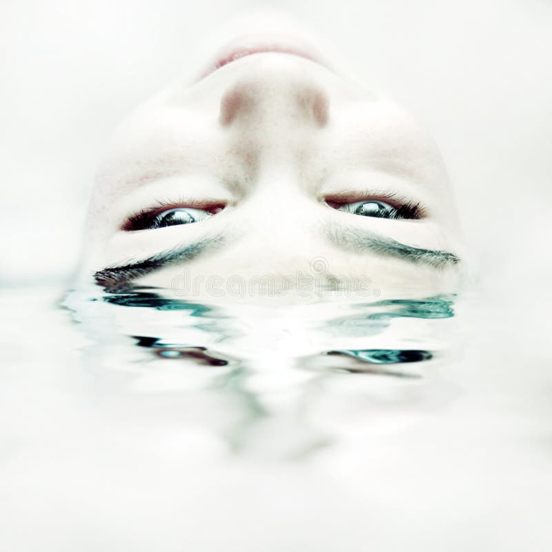 Face in the Water stock image. Image of depth, beauty - 218712151