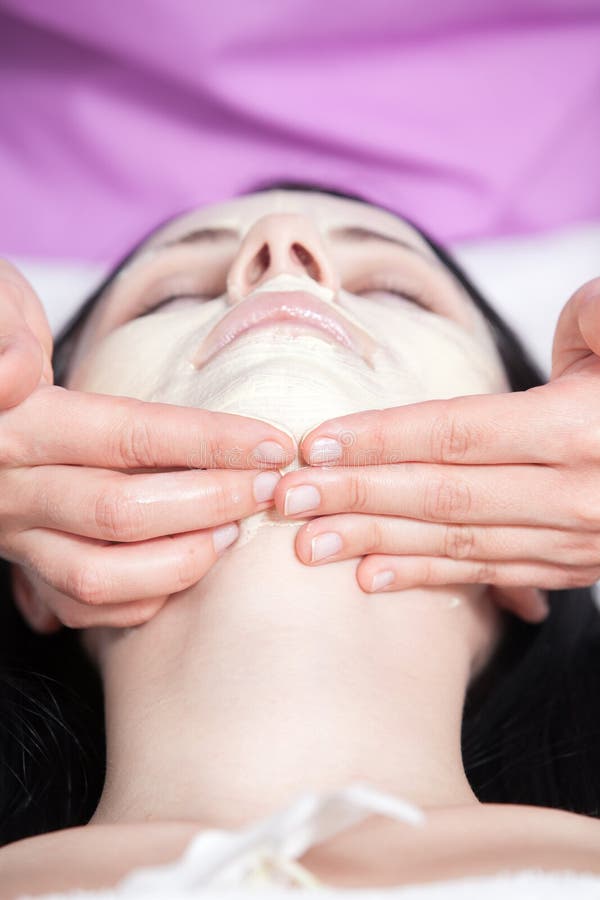 Face of Women Getting a Spa Treatment Stock Photo - Image of massage ...