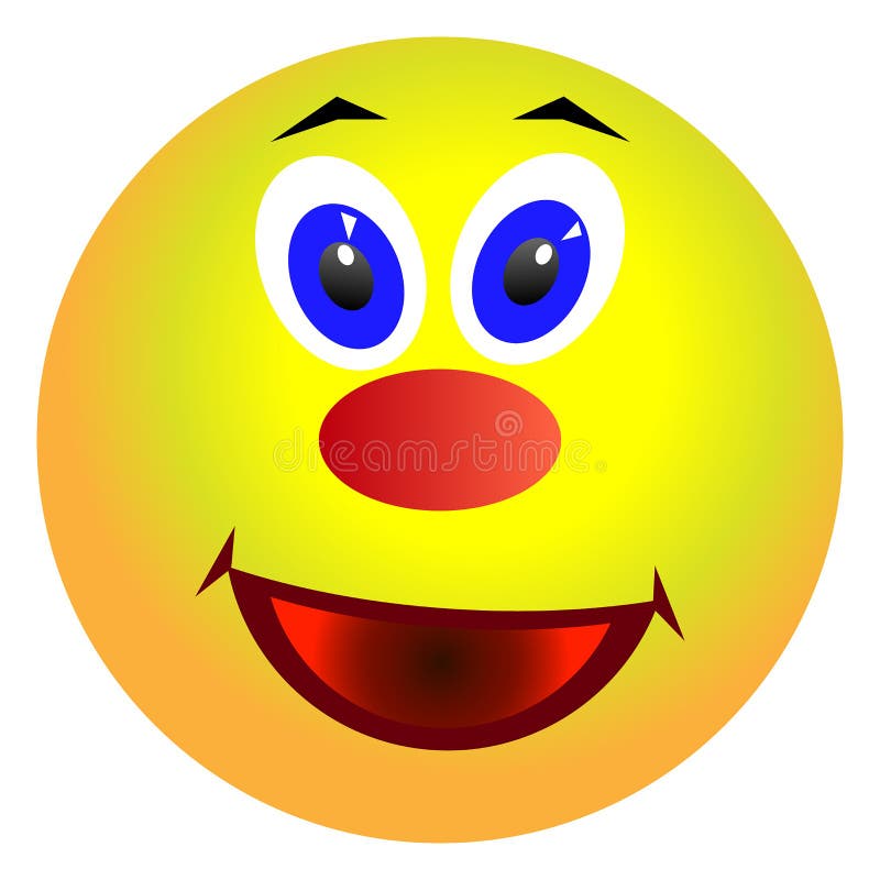 Face,yellow Smiley Cheerful Stock Illustration - Illustration of cute ...
