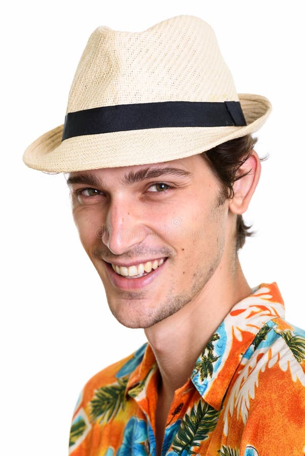 Face of Young Happy Handsome Man Smiling while Wearing Hat and H Stock ... Face of Young Happy Handsome Man Smiling while Wearing Hat and H Stock ...