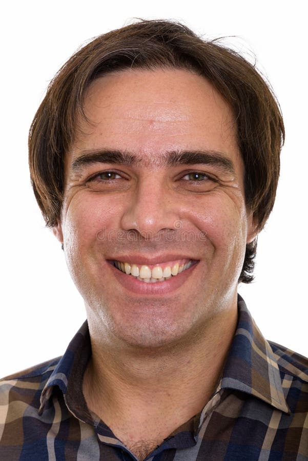 Face of Young Happy Persian Man Smiling Stock Photo - Image of people ...