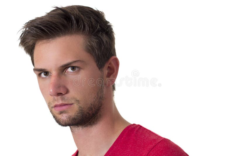 Face of a young man stock photo. Image of look, head - 26766046